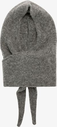 Ganni grau Soft Wool Balaclava