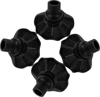 OSALADI Bodenschoner f&uuml;r Campingstuhlbeine 4 St&uuml;ck Widerstandsf&auml;hige Stuhlkappen aus Kunststoff Geeignet f&uuml;r Outdoor Klappst&uuml;hle und Gartenm&ouml;bel Sch&uuml;tzt vor K