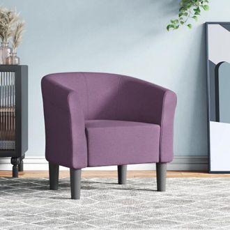 vidaXL Chaise cabriolet violet tissu Vidaxl
