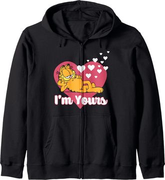 Garfield Valentines Day Im Yours Heart Shape Portrait Kapuzenjacke