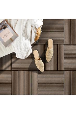 ambia GARDEN Terrassenfliese 30X30Cm 11-Er Set, 30x2.4x30 cm, Gartenzubeh&ouml;r, Terrassen- & Balkonb&ouml;den, Terrassenfliesen