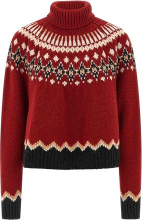 Alanui Rundhalspullover - Rot