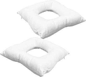 Soimiss Massage Gesichtskissen 2 St&uuml;ck Weiche Atmungsaktive Kopfst&uuml;tze F&uuml;r Spa Zuhause Und Reise Ergonomisches Schlafkissen F&uuml;r Massageliegen Mit &Ouml;ffnung