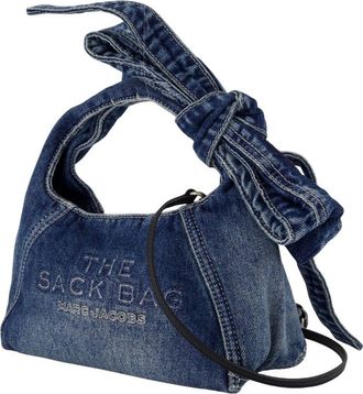 Marc Jacobs Womens The Mini Sack Purse - Marc Jacobs Cotton Blue Bags Handbags-Purses