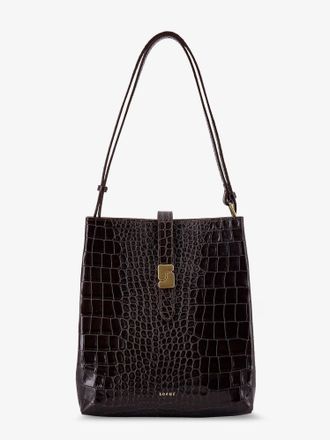 SOEUR Bello leather shoulder bag with croco effect - SOEUR - gender_Woman