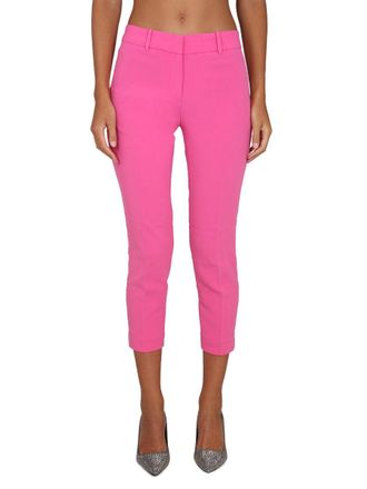 Michael Michael Kors Cropped Triacetate Trousers - Pink