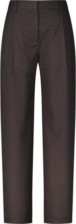Samsøe & Samsøe Femme, Pantalons, Brun, Taille: 42 FR Pantalon en Tissu Jambe Droite