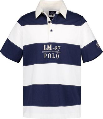 La Martina Herren Polo-Shirt blau gestreift