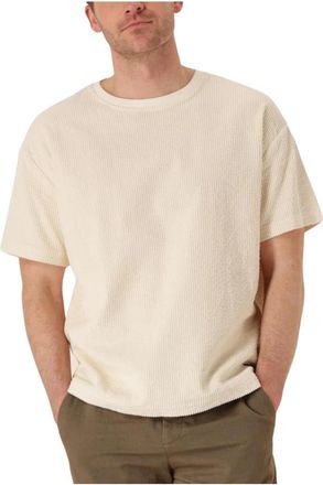 Anerkjendt Akvillads Corduroy S/S Tee - - Tops - Herren - Beige - L