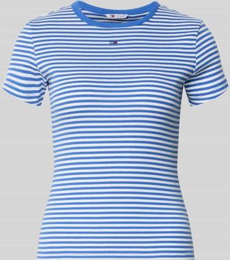 Tommy Jeans Slim Fit T-Shirt aus Baumwoll-Mix