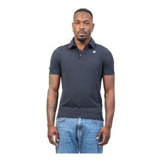 K-Way Polo Vincelle Light Stretch Jersey - - Tops - Herren - Blau - S