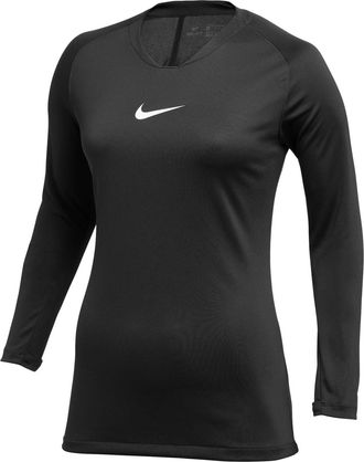 Nike Nike Mädchen W Nk Df Park 1stlyr JSY Ls T-Shirt, Black White, L EU