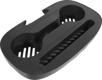 OSALADI DOITOOL Robustes Kunststoff Getr&auml;nkehalter Tablett zum Anklemmen f&uuml;r Relaxsessel und Gartenstuhl Wetterbest&auml;ndig mit Ablaufl&ouml;chern Passend f&uuml;r Liegest