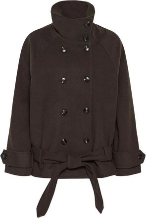 Soaked In Luxury Manteau ceintur&eacute; Chocolate Torte - Femme - Manteaux - Brun - Taille: 38 FR