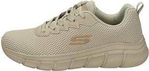 Skechers Bobs B Flex Baskets pour Homme, Taupe, 43 EU