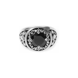 OrusBijoux Bague Argent Union Sacrée Pierre Onyx Noir
