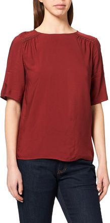 Vero Moda VERO Moda Damen Vmboca 2/4 Top Ga Vo T-Shirt, Braun (Madder Brown Madder Brown), 36 (Herstellergröße: S)