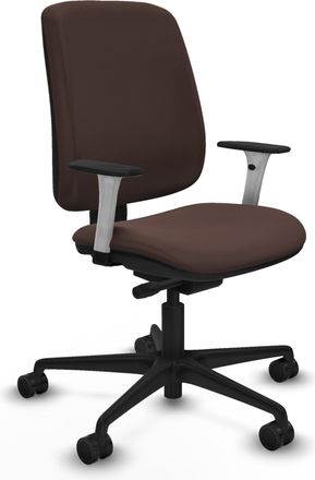 Piqueras y Crespo Alares Computerstuhl mit wei&szlig;en und schwarzen Armlehnen, ausgestattet mit Syncro/Traslack und eingespritztem Schaumstoff, Rollen 65 mm, Nylon, Dunkelb