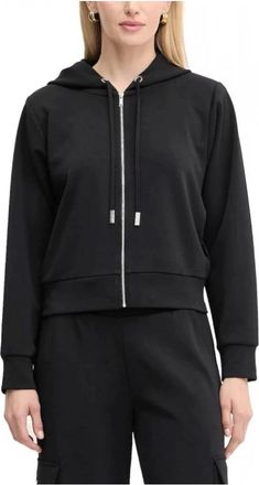 Michael Kors Femme, Sweatshirts et sweats &agrave; capuche, Noir, Taille: 42 FR SweaT-shirts &agrave; capuche