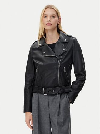 HUGO BOSS Lederjacke C_Sameli 50510964 Schwarz Regular Fit