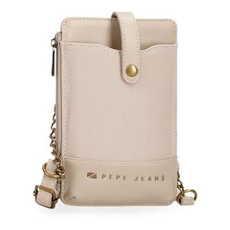 Pepe Jeans London Joumma Bags Morgan Casual Tagesrucksack, Reisetaschen, beige und schwarz, Kunstleder f&uuml;r Damen, beige, Talla &uacute;nica, Umh&auml;ngetasche f&uuml;r Handy