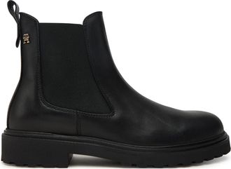 Tommy Hilfiger Klassische Stiefeletten Tommy Hilfiger Cleated FW0FW08766 Schwarz