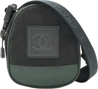 Chanel unisex, Pre-owned, Noir, Taille: ONE Size Sac bandouli&egrave;re en nylon vintage Pre-owned