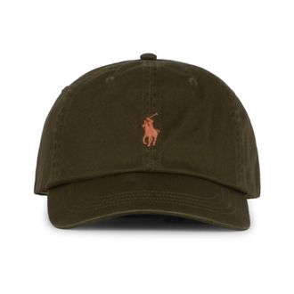 Polo Ralph Lauren Femme, Accessoires, Vert, Taille: ONE Size Casquette Logo Point de Cha&icirc;ne