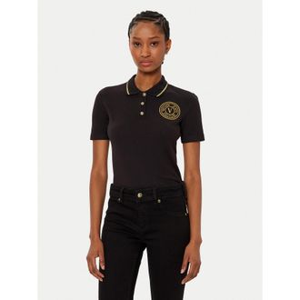 Versace Jeans Couture Poloshirt 78HAGT00 Schwarz Regular Fit