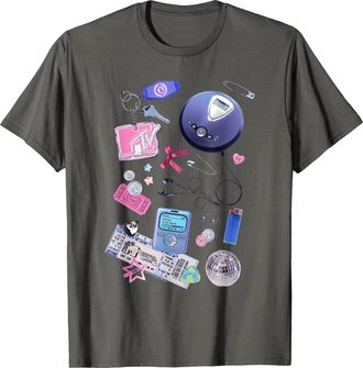 Giesswein Girly Y2K Trinkets Collage 2000s Retro Music Television T-Shirt