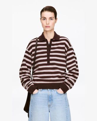 Arket Polopullover Aus Wolle -Braun