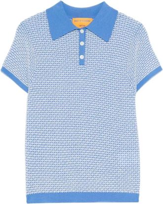 Guest In Residence Femme, Tops, Bleu, Taille: 42 FR Polo en cachemire