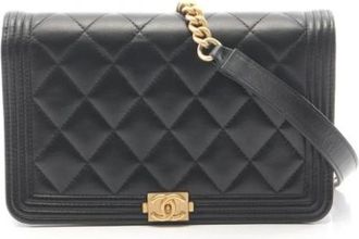 Chanel Sac bandouli&egrave;re vintage doccasion - Femme - Pre-owned - Noir - Taille: ONE Size