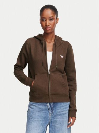Guess Sweatshirt W4YQ03 KC811 Braun Regular Fit