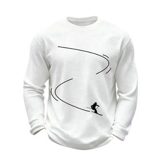 Generic Sweatshirt Homme Col Rond Sweat &agrave; Capuche Pull Veste de surv&ecirc;tement Hommes Casual Pull Chaud Veste de Sport Manches Longues Sweatshirts Hommes R&eacute;tro I