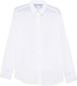 Paul Smith Homme, Chemises, Blanc, Taille: XL Chemise en Lin