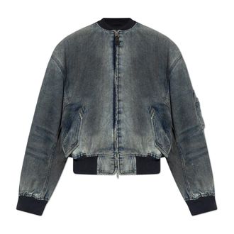 Balenciaga Standard Denim Bomber - - Jackets - Herren - Blau - L
