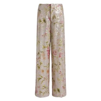 Alberta Ferretti Femme, Pantalons, Multicolore, Taille: 42 FR Wide Pantalons
