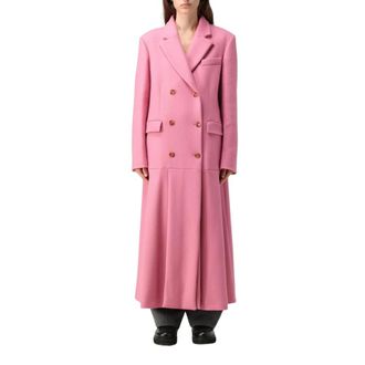 Vivetta Ausgestellter Rosa Wollmantel Frau - - Coats - Damen - Rosa - M