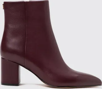 Twinset Glattleder-Stiefeletten mit mittelhohem Blockabsatz