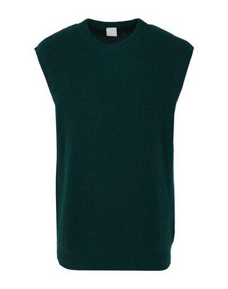8 by YOOX WOOL BLEND RIB KNIT S/LESS CREWNECK
