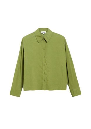 s.Oliver Langarmbluse Bluse Feincordbluse mit Fledermaus&auml;rmeln im Relaxed Fit
