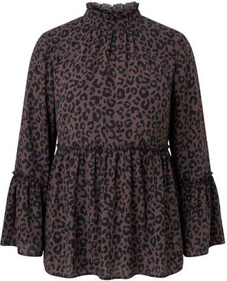 Miamoda Longbluse Bluse A-Linie Leo Sch&ouml;&szlig;chen Langarm