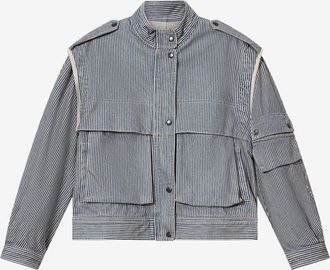 Isabel Marant Veste Edany - Femme - Bleu-blanc - Taille34 - Marant &Eacute;toile