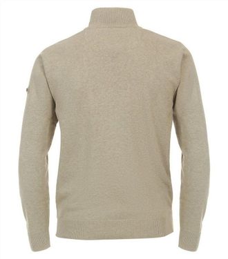 Redmond Troyer REDMOND Casual Herren Strick-Troyer Comfort Baumwolle Beige