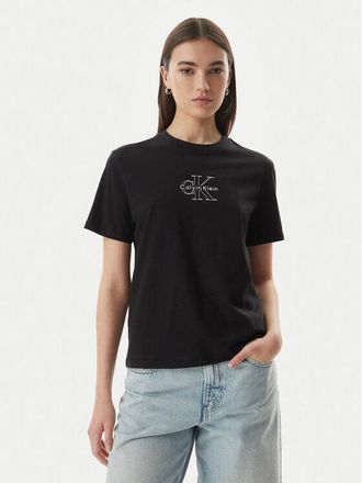 Calvin Klein Jeans T-Shirt LV047G831G Schwarz Regular Fit