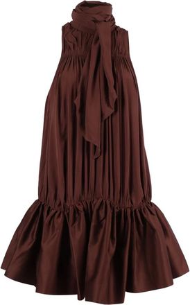 Rotate Rotate Birger Christensen, Femme, Robes, Brun, Taille: 36 FR Mini abito arricciato