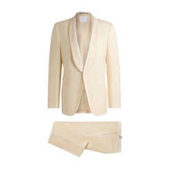 HUGO BOSS Homme, Costumes, Beige, Taille: L Costumes Unis Modernes