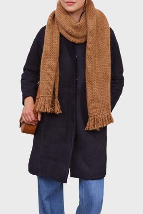 Gerard Darel Manteau long en mouton - Edena - Marine