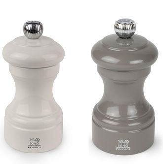 Peugeot Peugeot Bistro Pfeffer- und Salzmühlen-Set, Elfenbein und Rauchgrau, 10 cm